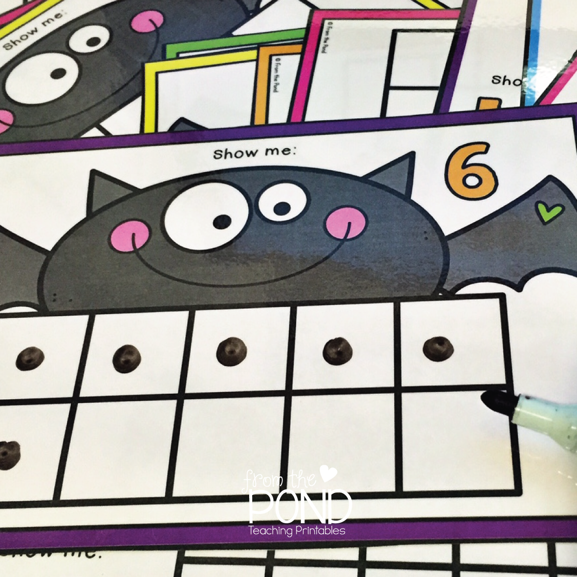 Fall Ten Frames | From the Pond