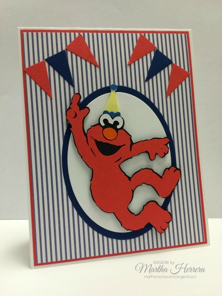 Martha Creates: Cardz 4 Guys...Elmo Card