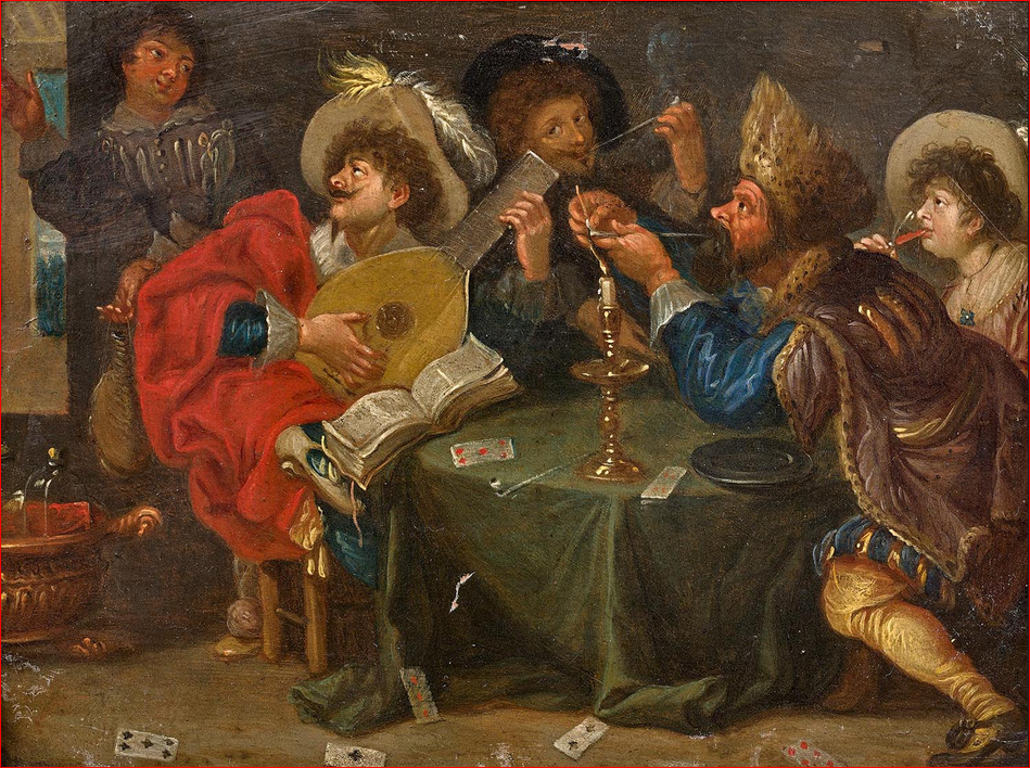 The Auction Augur: "Joyful company. Copper" is a copy after Simon de Vos