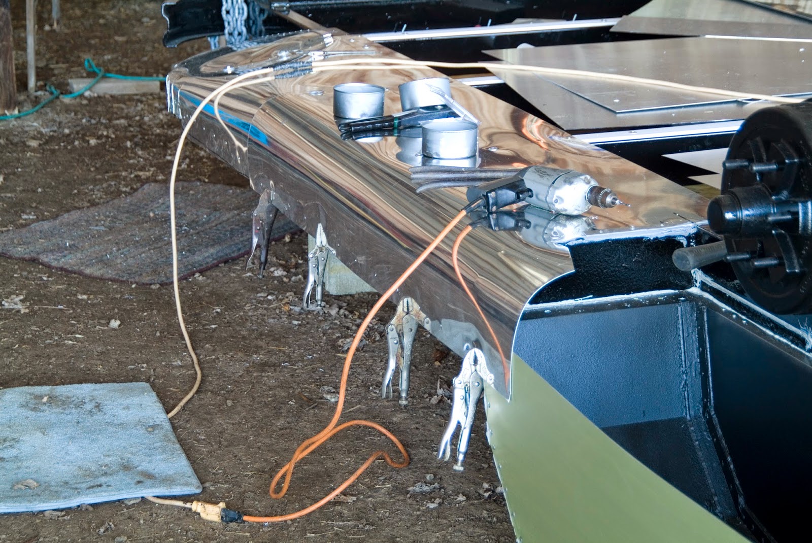 1959 Airstream Ambassador Blog: Belly Pan Installation