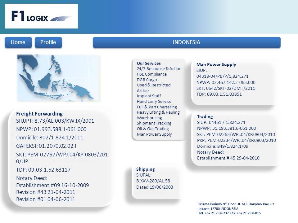 Profile Company F1 Logix: profile F1 Logix