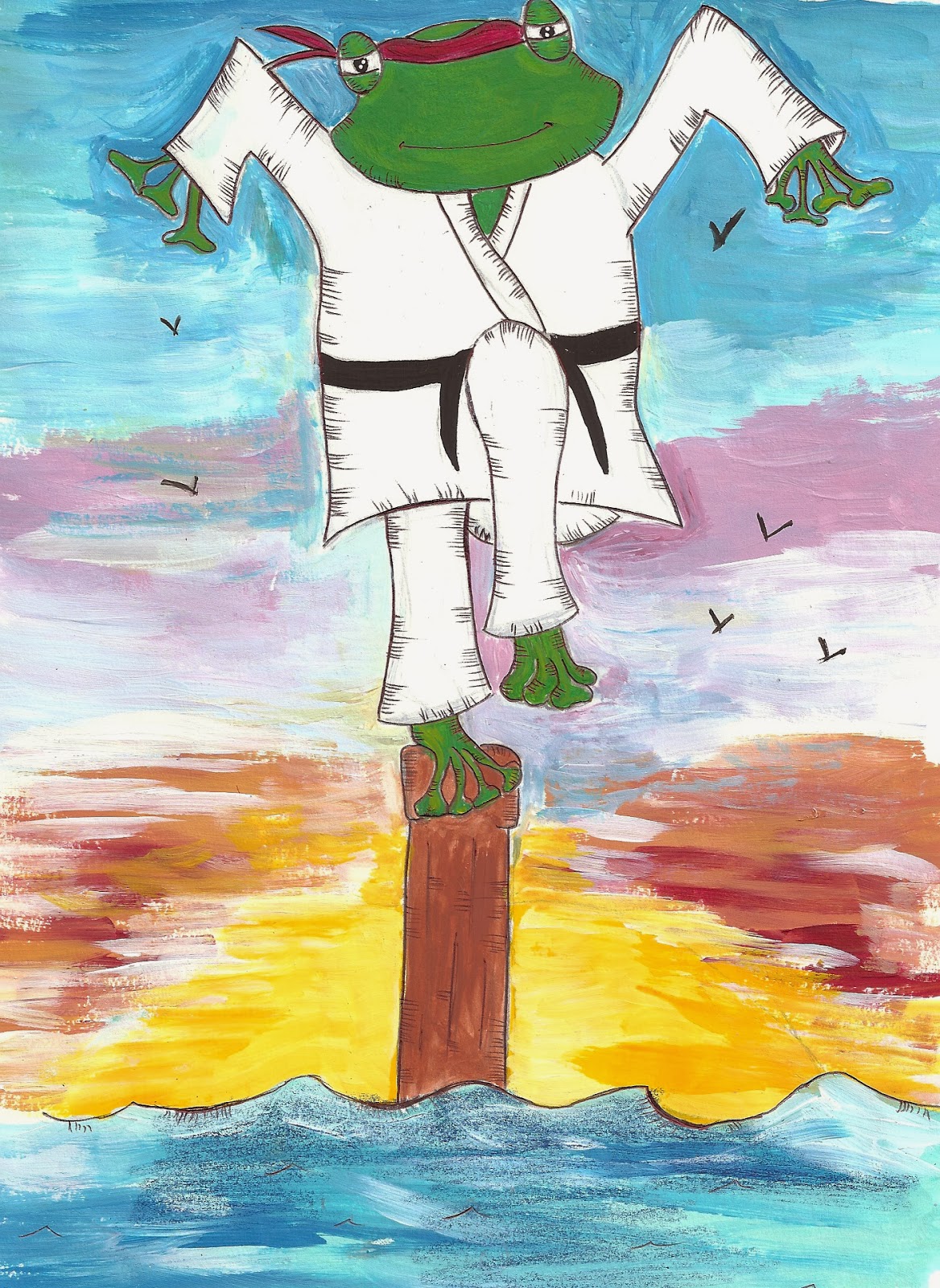 Nicola Toms Designs: Paint Party Friday - Frog obsession continues