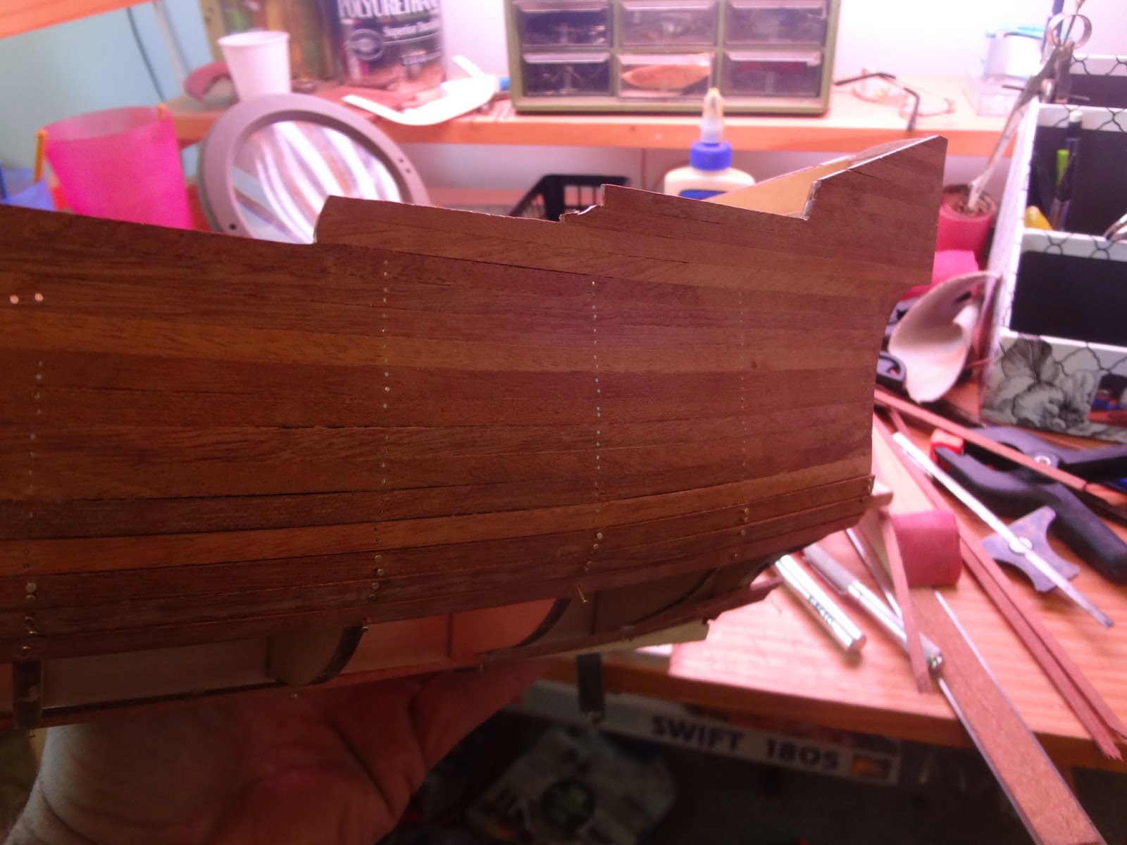 San Francisco II Wooden Model Ship Build / Log: Planking the Hull