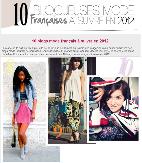 Ego post # 25 : StylesByAssitan dans le top 10 des blogs mode français ...