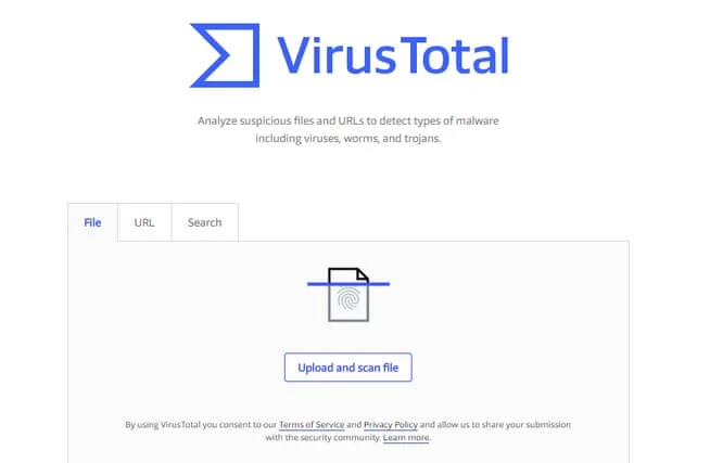 VirusTotal - Δωρεάν έλεγχος για μολυσμένα αρχεία από 63 διαφορετικά ...