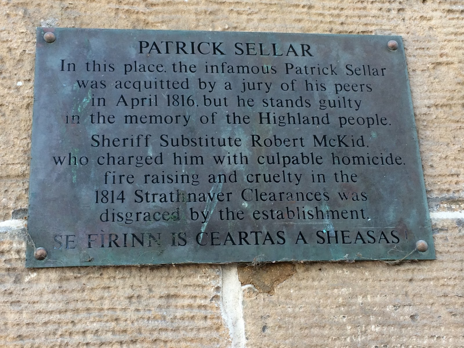 Genealogy Tours of Scotland: Patrick Sellar