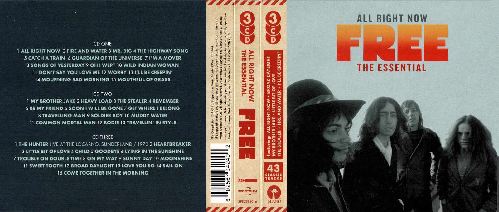 2018 All Right Now. The Essential - Free - Rockronología