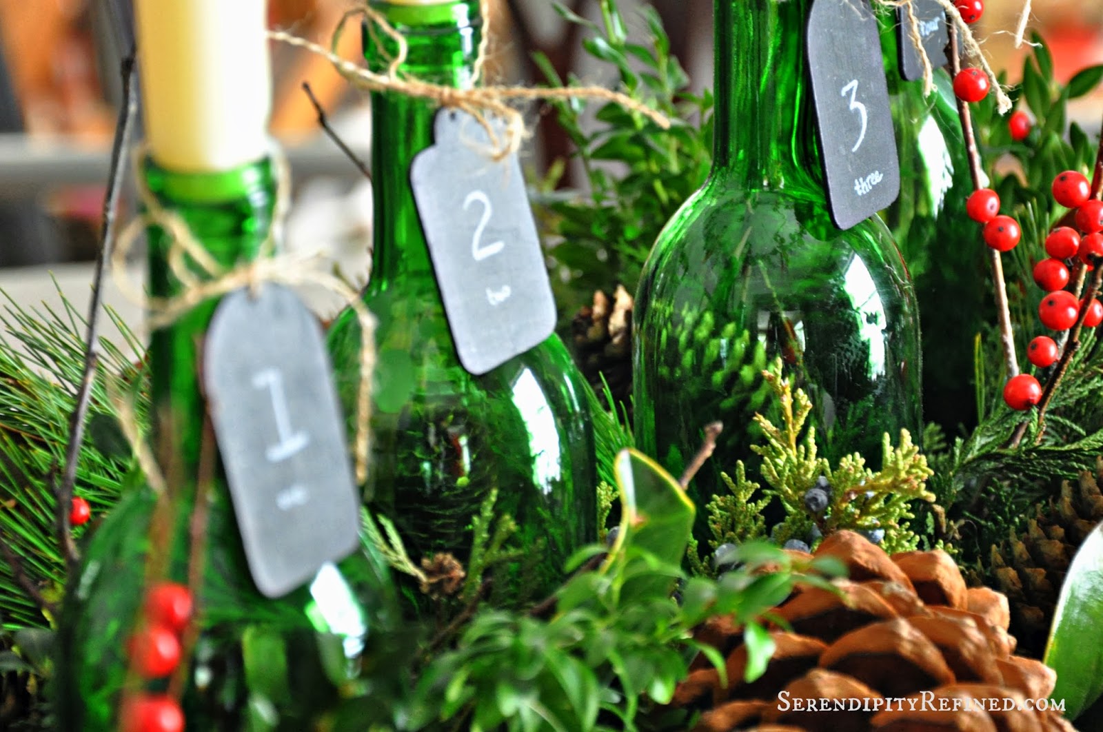 Serendipity Refined Blog: Simple, Rustic Advent Wreath