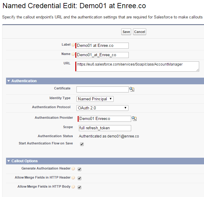Nerd @ Work: [Salesforce / Apex] Let's play with Named Credentials and OAuth 2.0