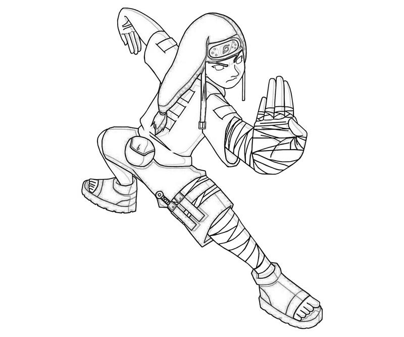 Neji Sketch Coloring Page