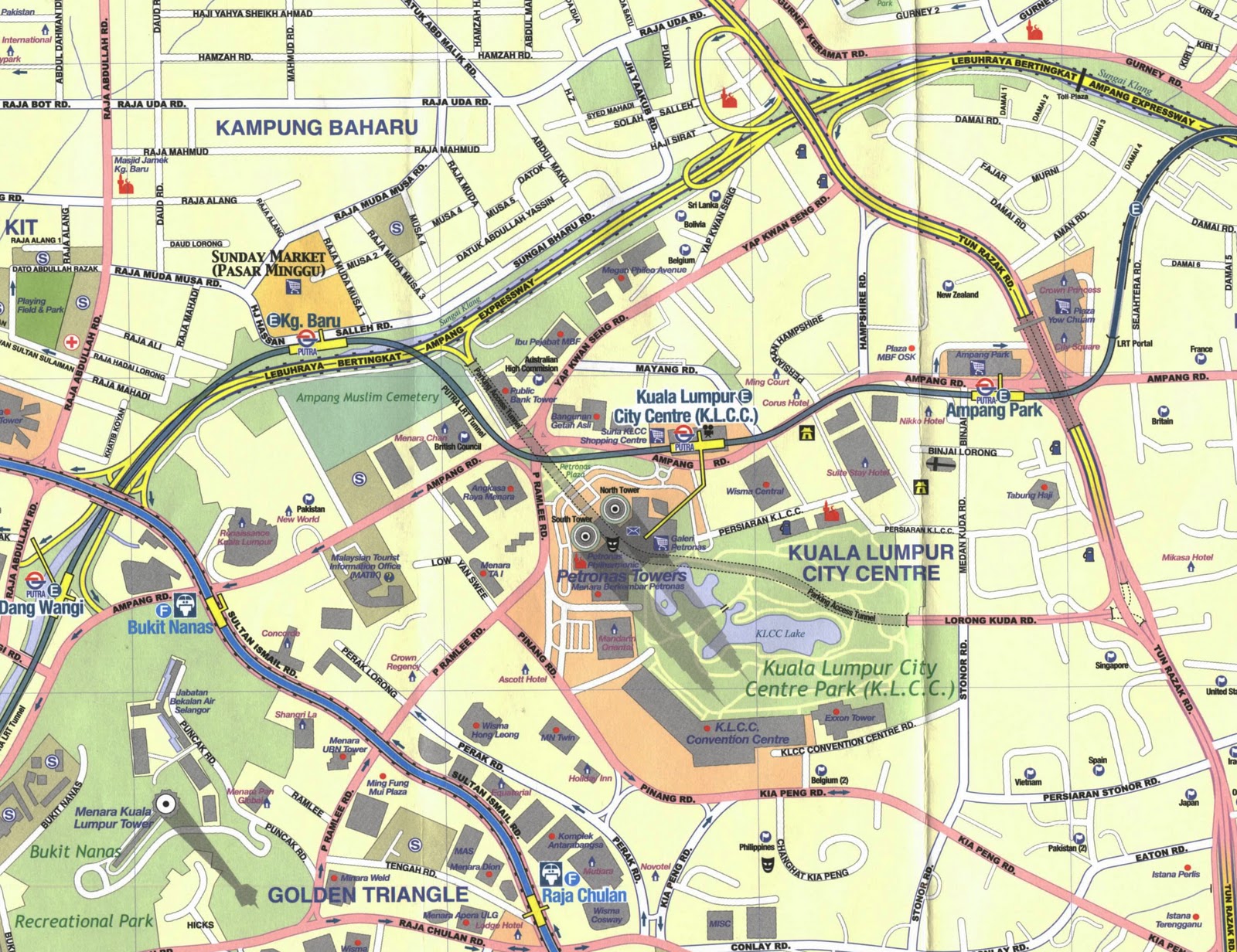GIS Research and Map Collection: Kuala Lumpur Maps Available from Ball ...