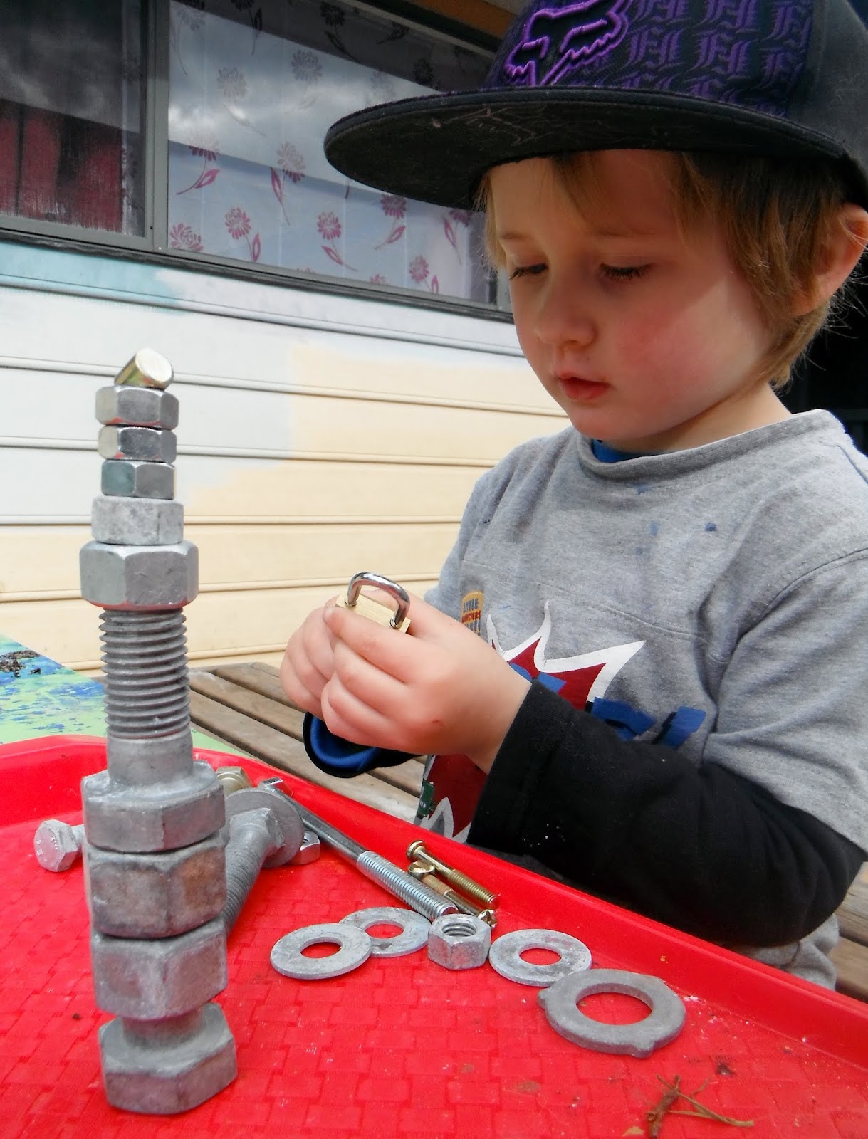 Adventures at home with Mum: Bolt Sorting, Matching & Stacking