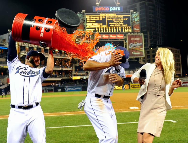 Gatorade Baths: Kelly Crull - Padres win in extra innings
