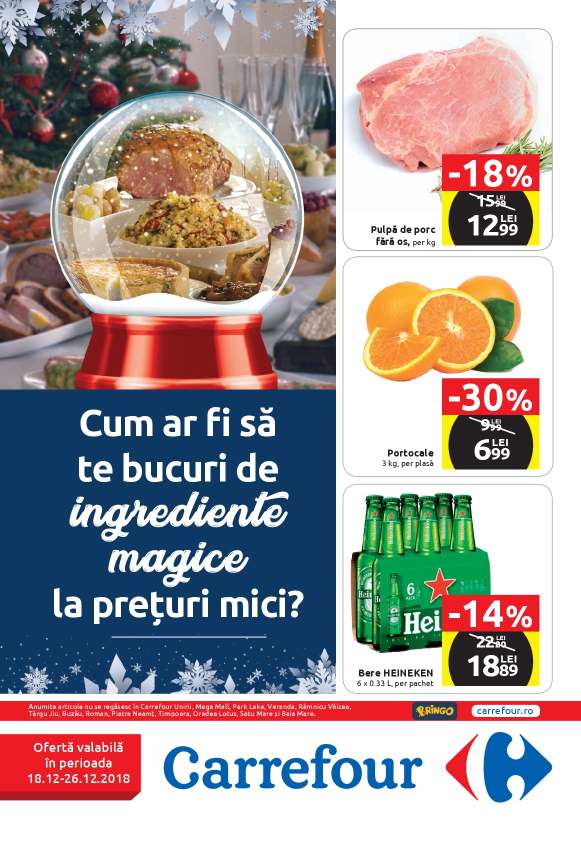 CATALOG CARREFOUR 18 - 26 decembrie 2018. Brosura Carrefour cu oferte ...