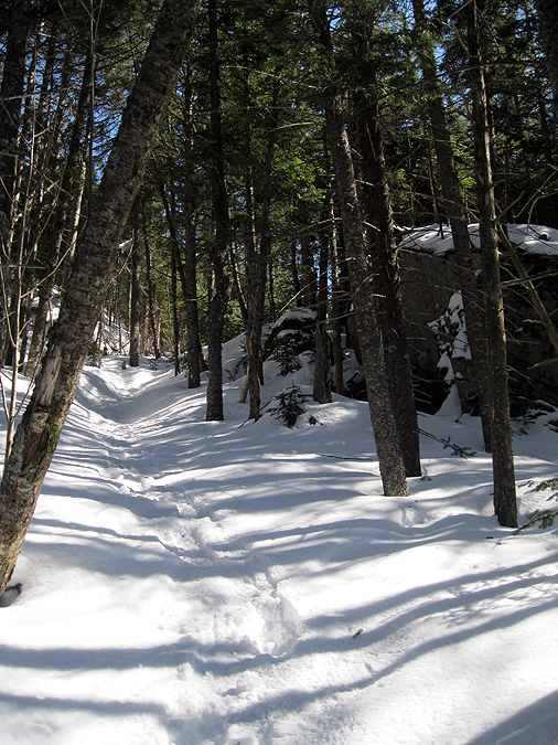 Hiking in the White Mountains: Still Winter in Franconia Notch