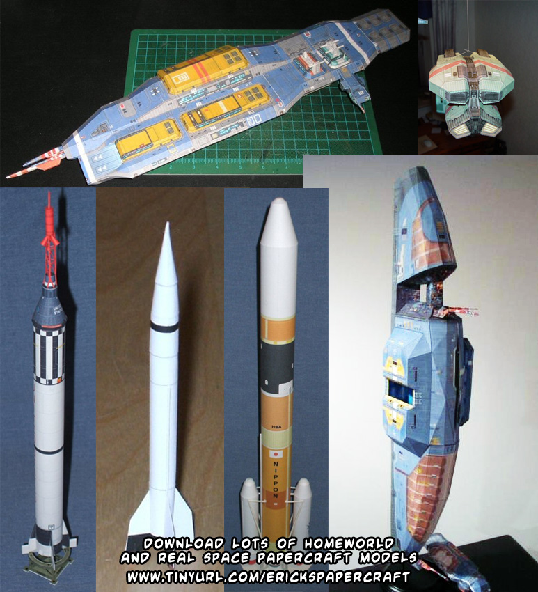 Ninjatoes' papercraft weblog: Papercraft Homeworld spaceships and real ...
