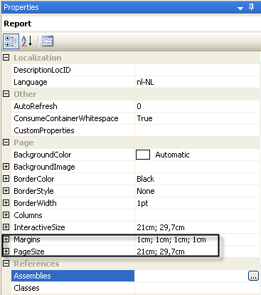 BI Future Blog: SSRS : Setting up a A4 page in Reporting Services