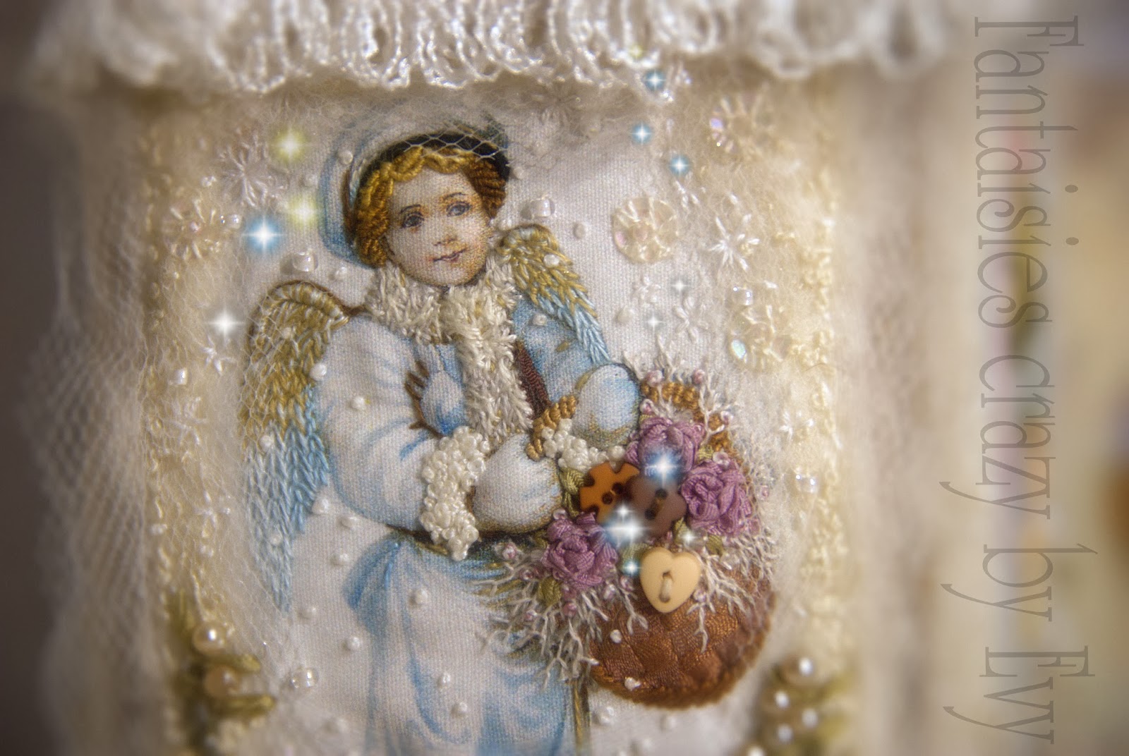 Fantaisies Crazy by Evy: Boite à couture Victorienne- Victorian Box sewing