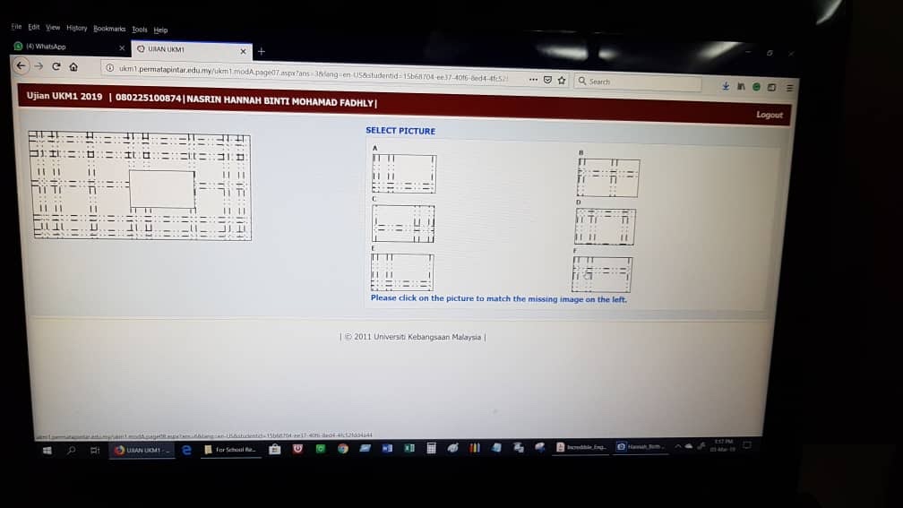 Contoh Ujian Ukm 1 - KamilarilMccarthy