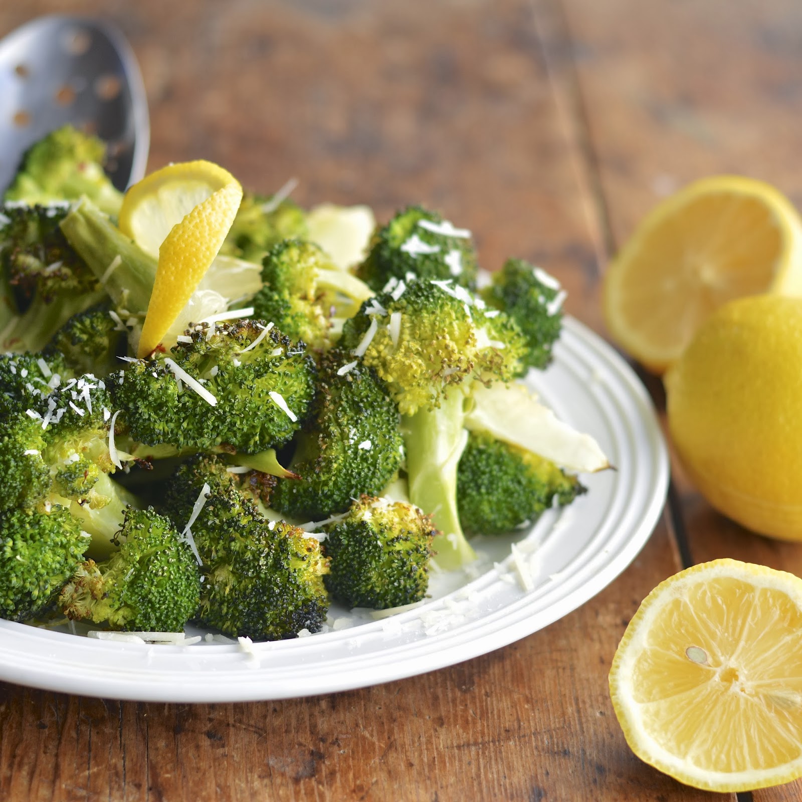 Roasted Broccoli With Garlic Parmesan And Lemon Virtually Homemade