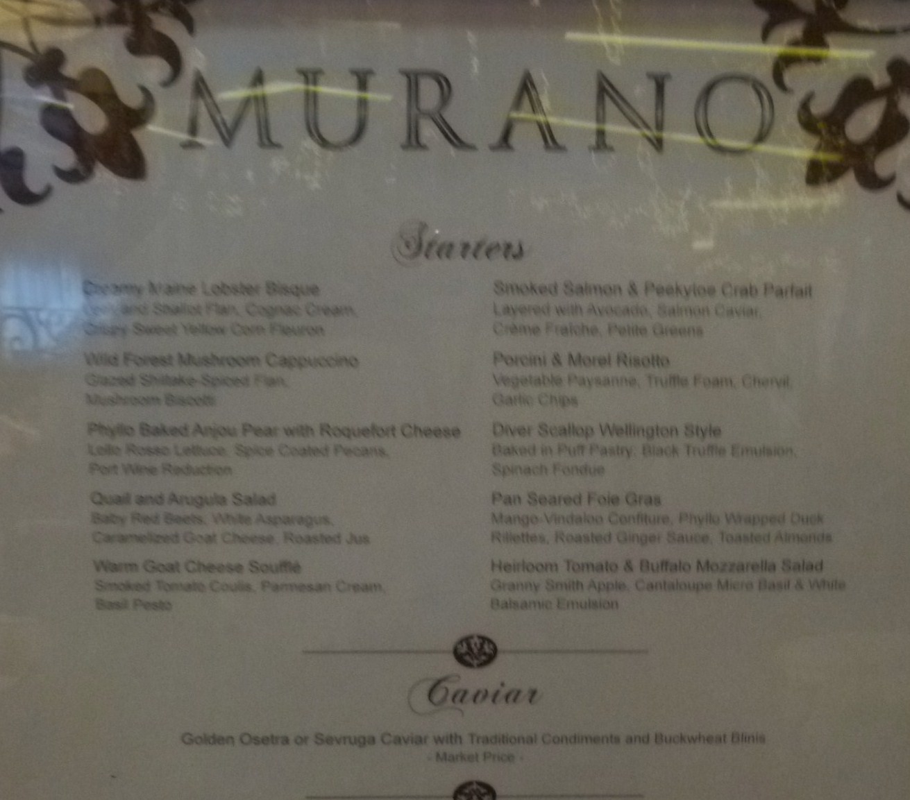 Transatlantic on Solstice from a Celebrity Newcomer: Menus April 18 ...