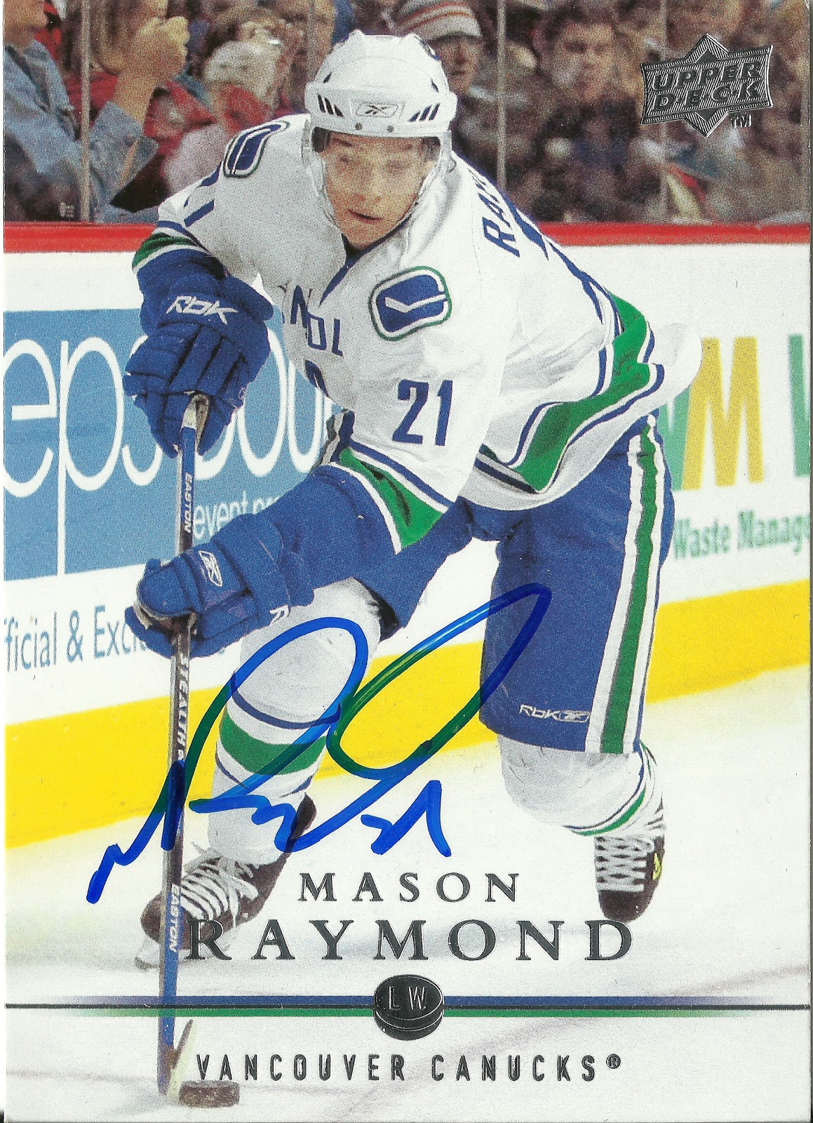 Michael's Hockey TTM: Mason Raymond