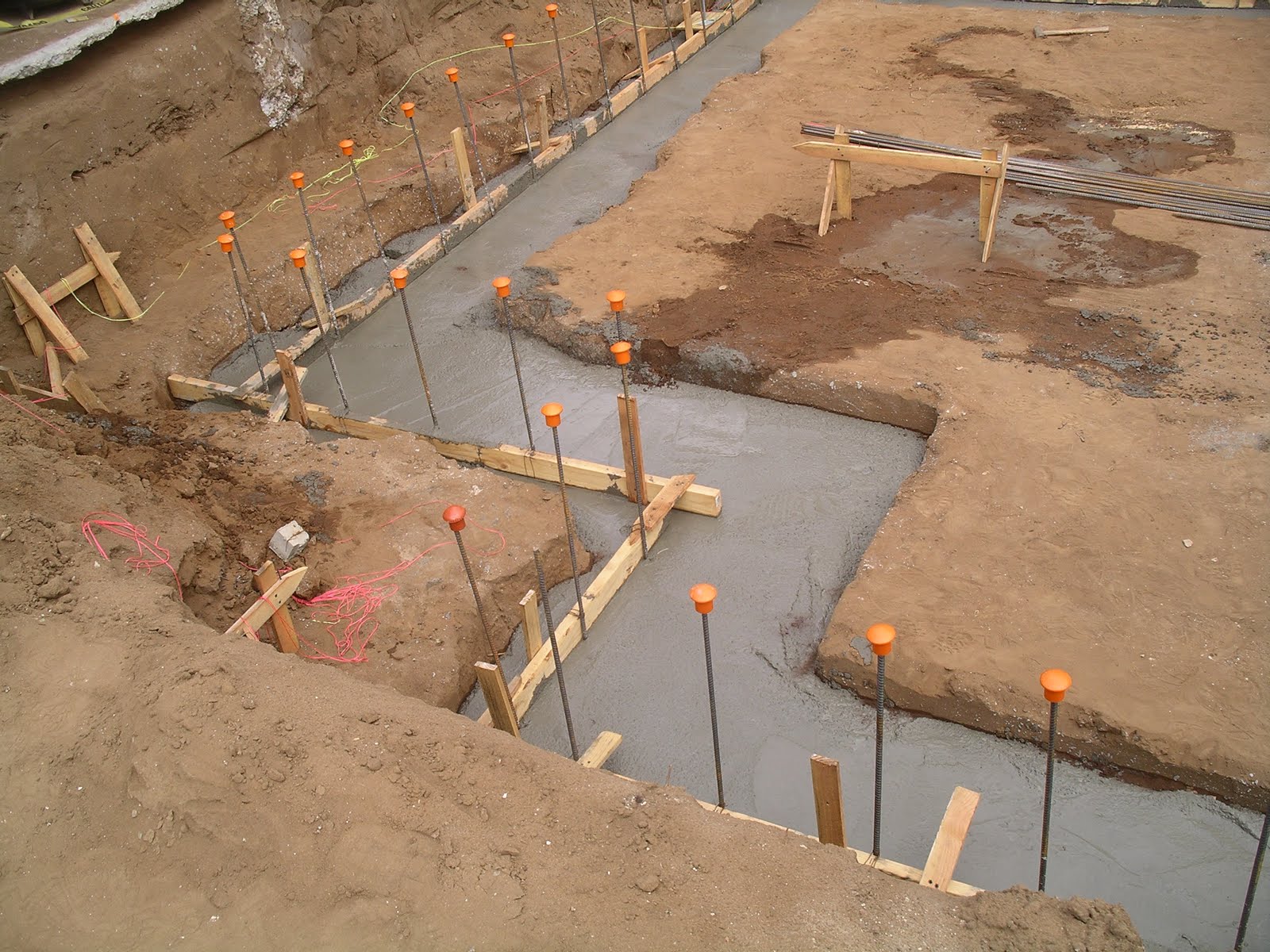 Home Remodeling Step By Step: Step 10 - Pouring the Footing