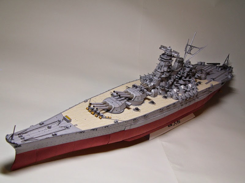 Papermodel Kapal Perang & Lain2: Paper Model IJN Yamato