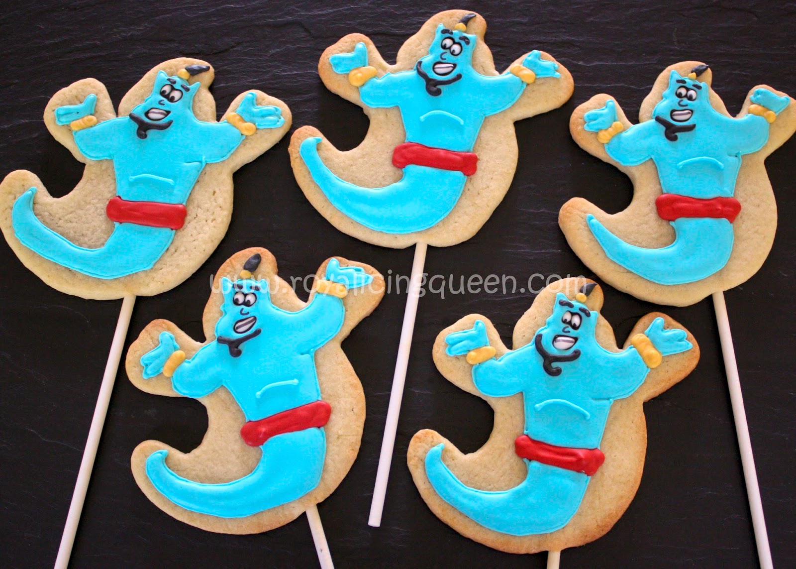 The Royal Icing Queen: Aladdin Genie Cookies
