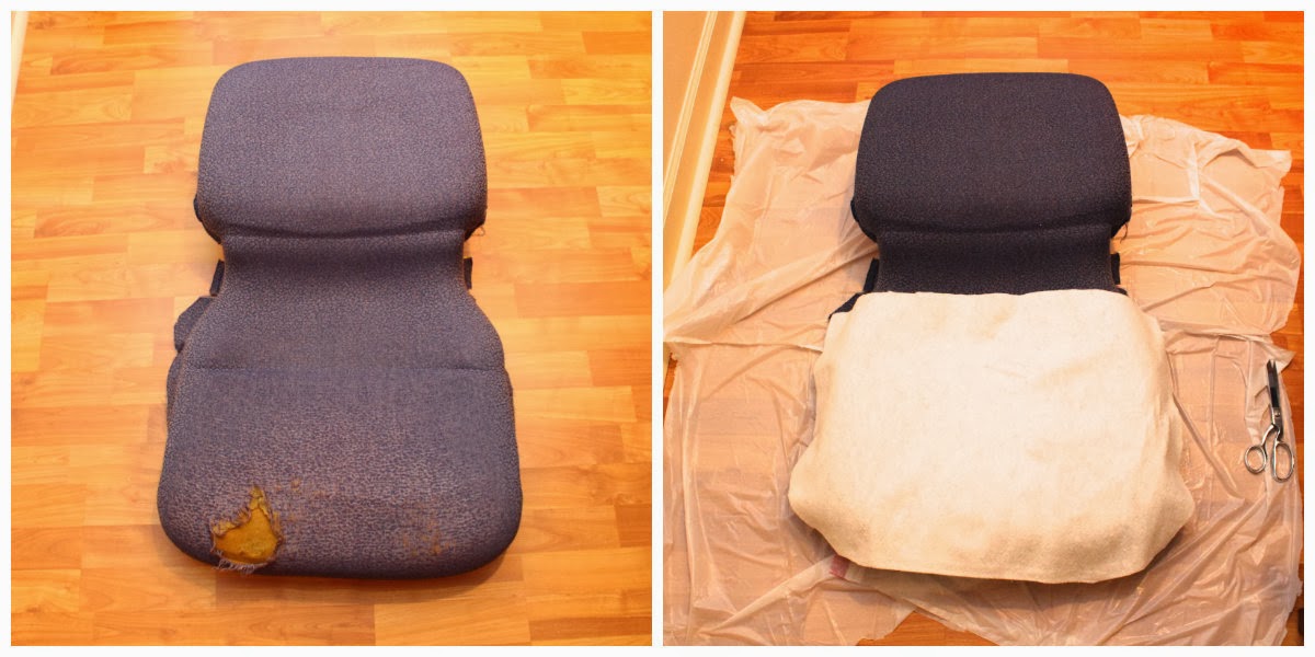From Woo to You: DIY: Reupholstered Office Chair