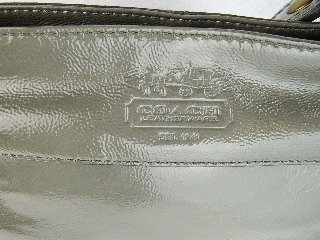 Item of the Week: Coach Grey Patent Leather Bag ~ Le Thrift Consignment