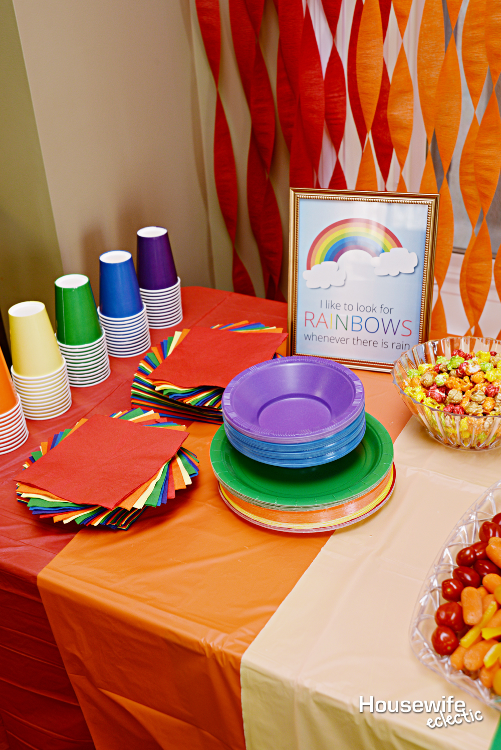 Rainbow Themed Party - Housewife Eclectic