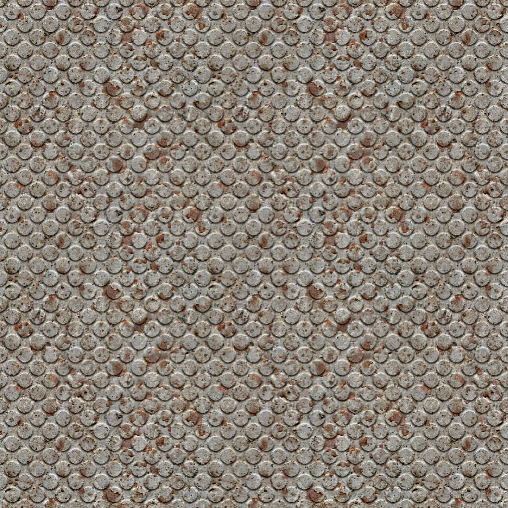 HIGH RESOLUTION TEXTURES: Seamless rusted metal plate