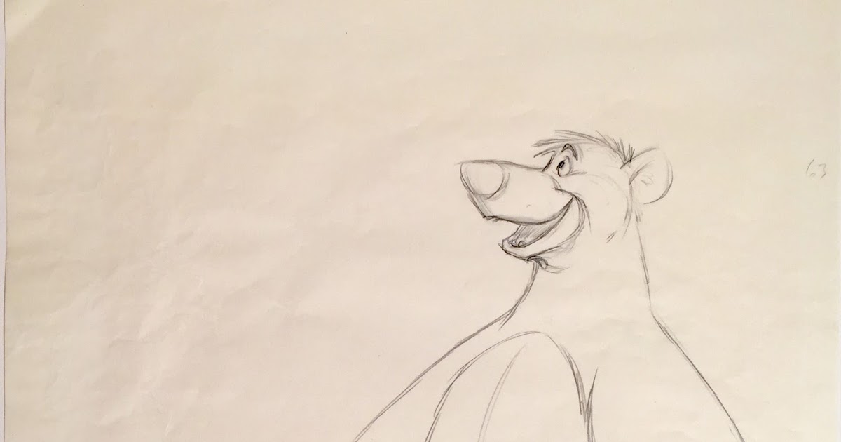 Animation Collection: Original Production Animation Drawing of Baloo ...