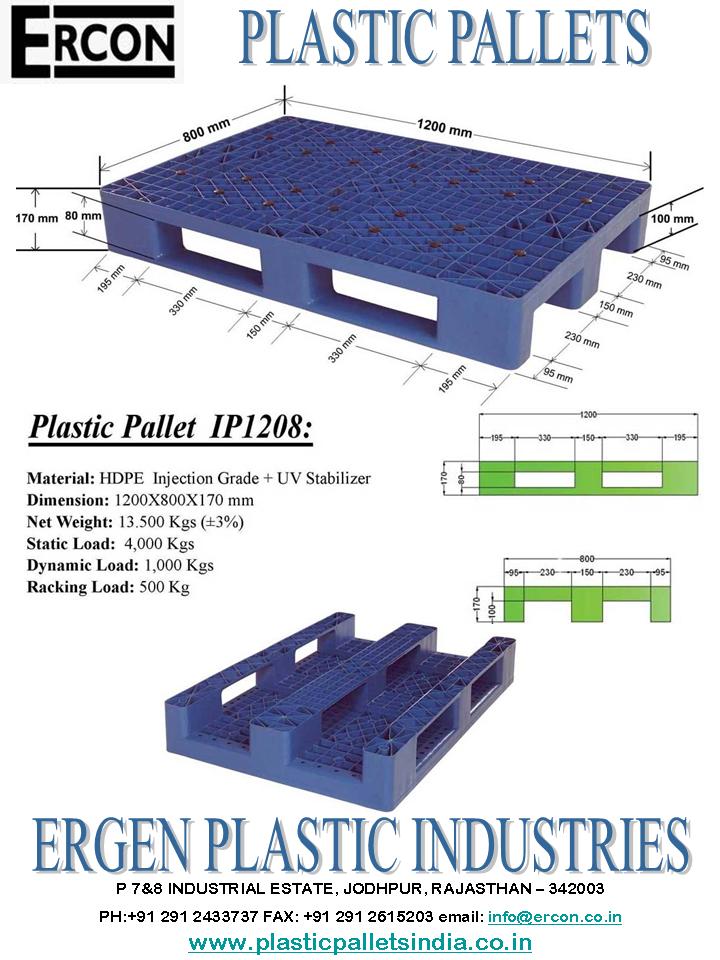 ERCON PLASTIC PALLETS: HDPE PALLETS
