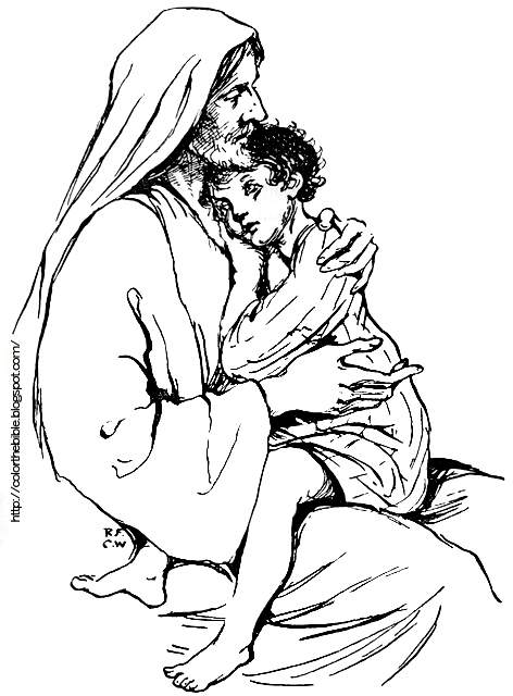 Jesus Comforts The Sick | Color The Bible