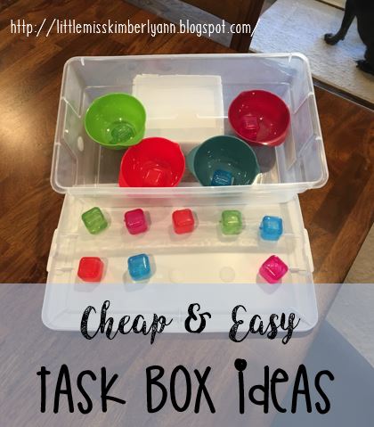 Little Miss Kim's Class: Cheap & Easy Task Box Ideas in Special Education