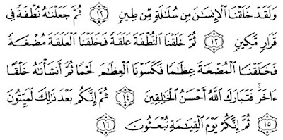 Kajian Tafsir Dakwah. Manusia Tafsir Qs. Al-Mu'minum (12-16) & Qs. At ...