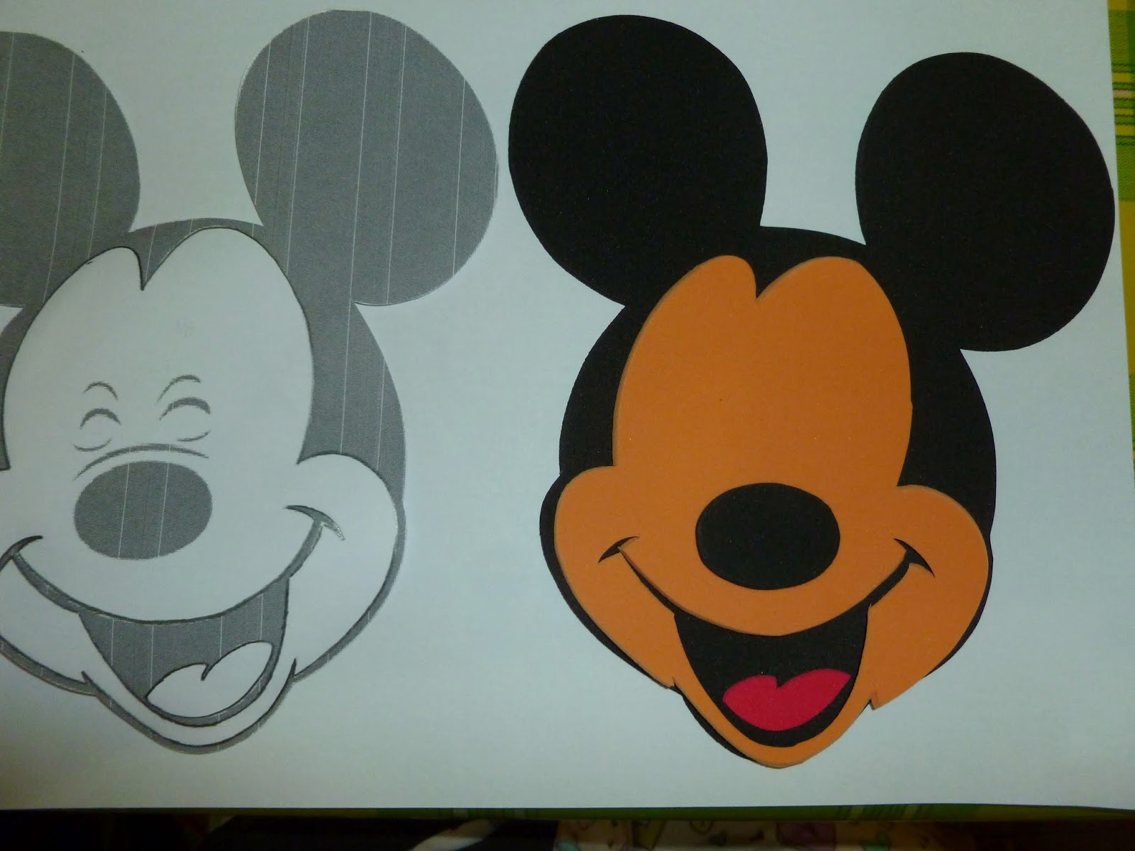 Tutorial Técnica de Fondo Negro Mickey Mouse