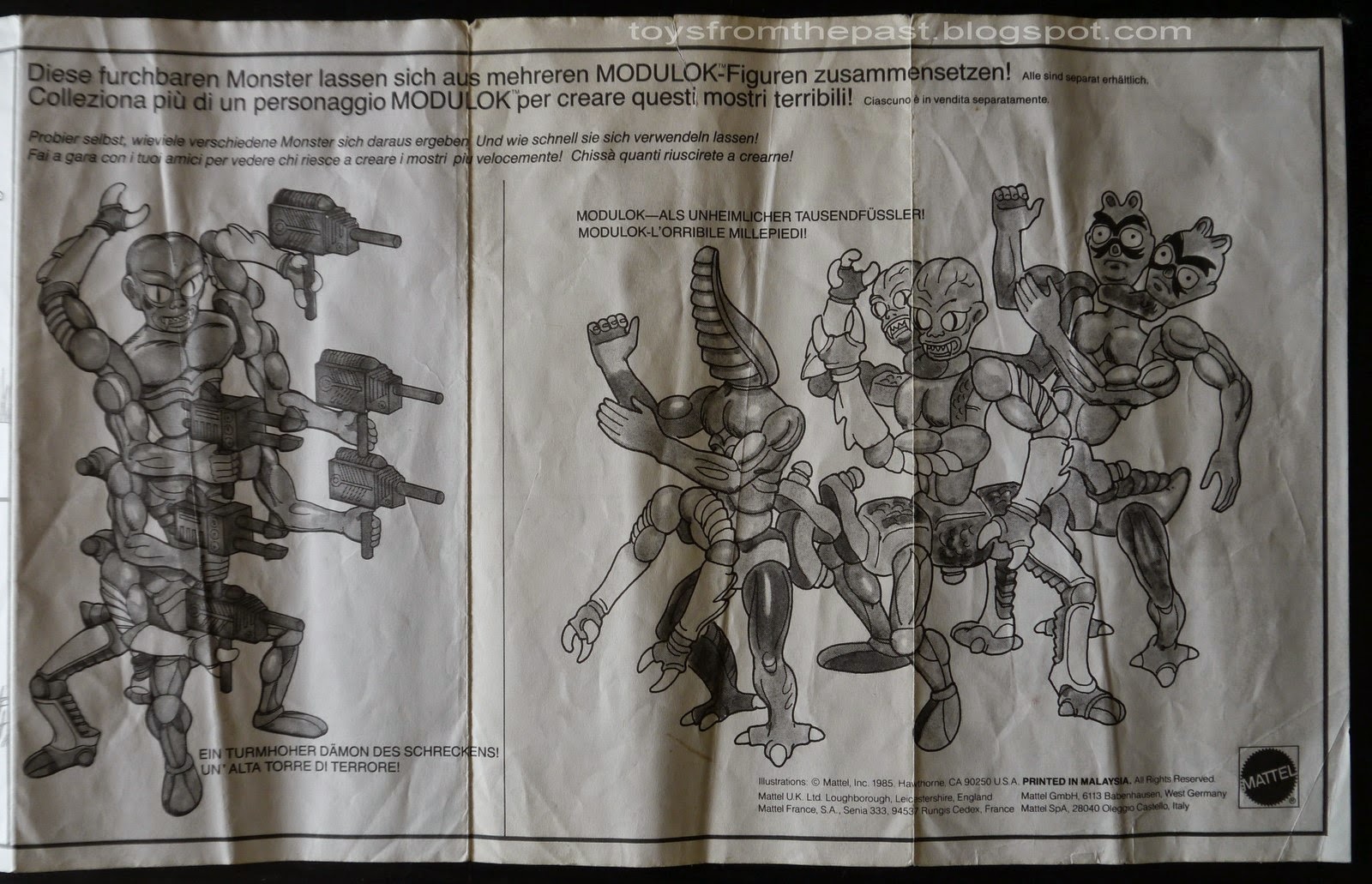 Toys from the Past: #519 MASTERS OF THE UNIVERSE - MODULOK and MULTI ...