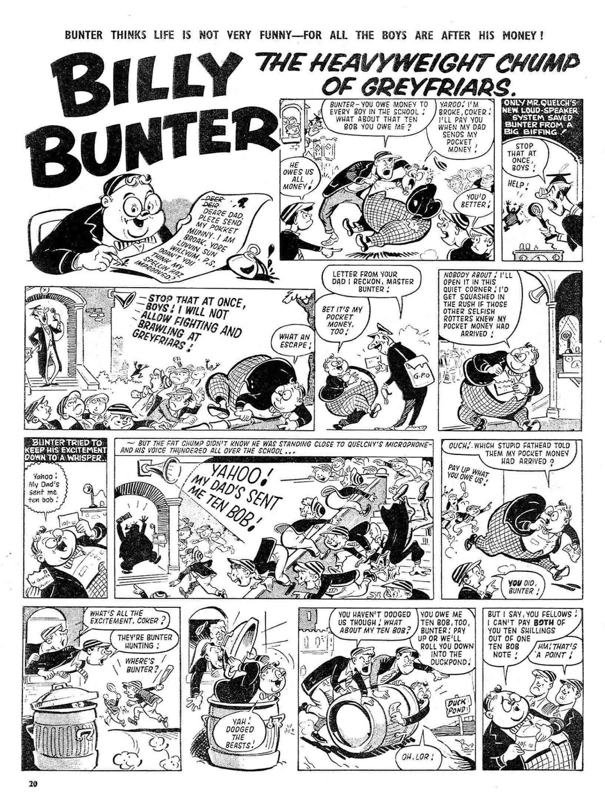 Old-fashioned Comics: Billy Bunter - Valiant 1963-1976 + Special ...