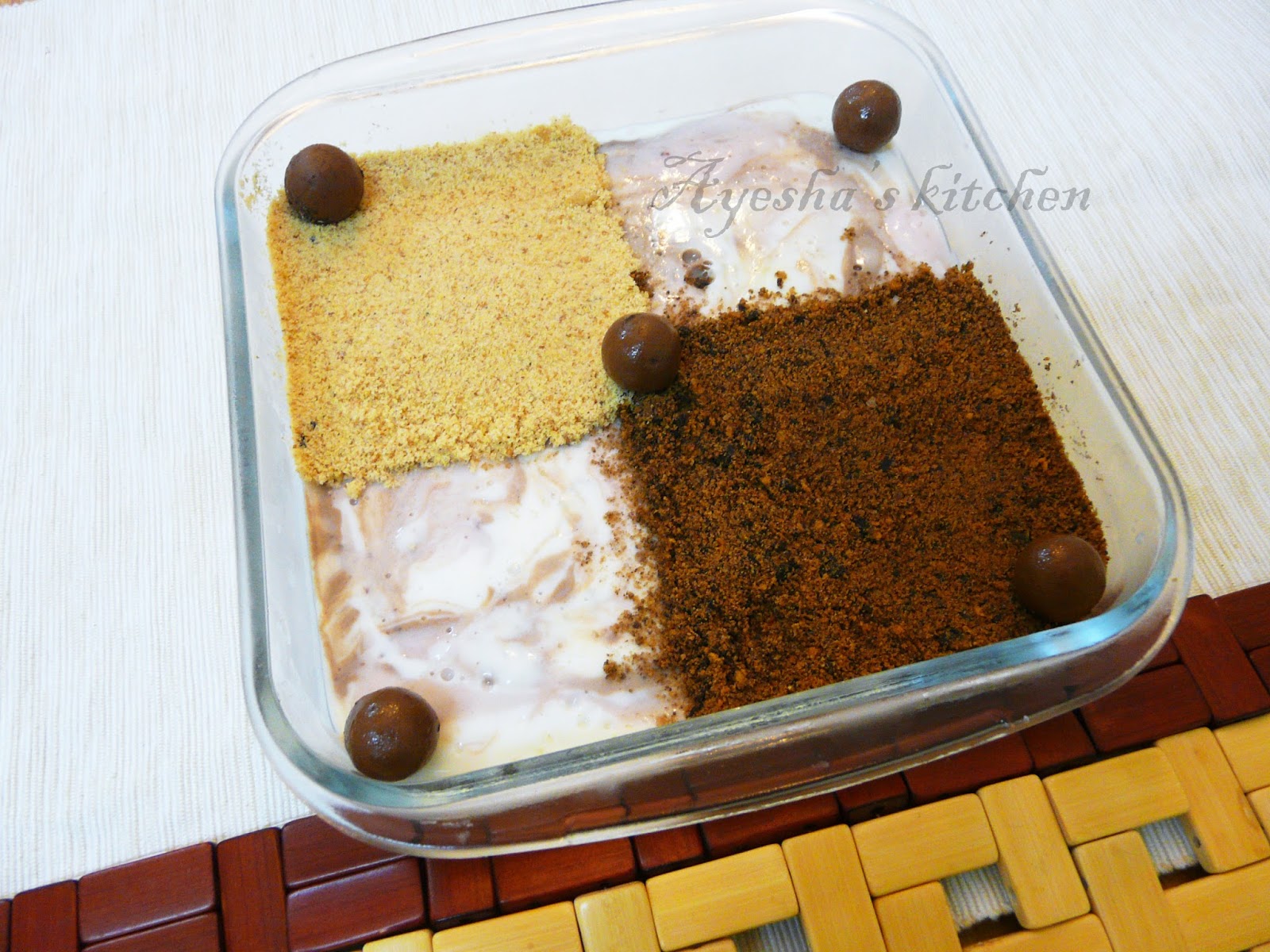 MARBLE PUDDING RECIPE with chocolates - Easy dessert / pudding recipe