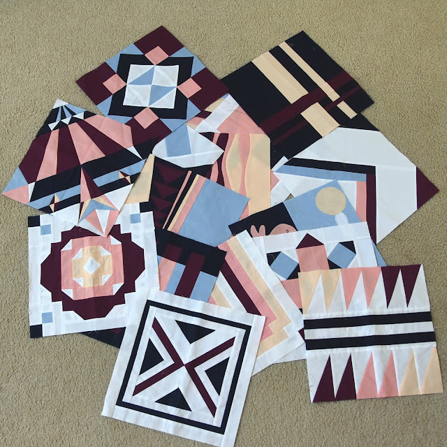 Meadow Mist Designs: Paintbrush Studio New Block Hop Quilt Finish