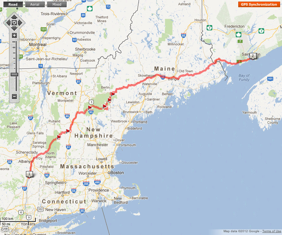 Runaway to Nova Scotia: Route (Nova Scotia)