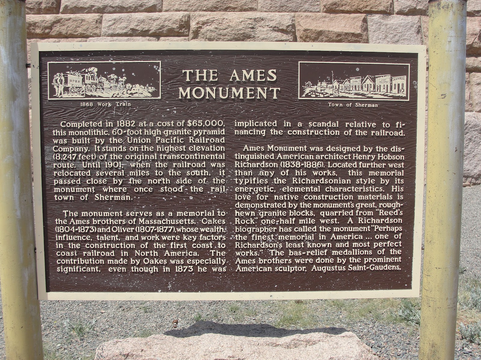BJ Travels: The Ames Monument