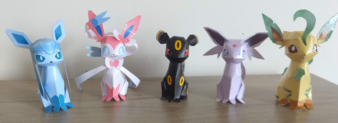 EEVEELUTIONS + PACK POKEMON ~ Mundo Franco - Papercraft