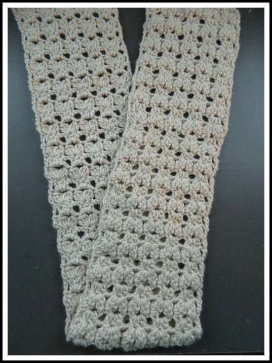 Shell Stitch Crochet Scarf Pattern