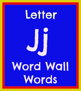 Practicing Preschool: Word Wall Words Part II: F-J