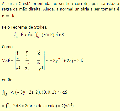 Análise Vetorial: Teorema de Stokes