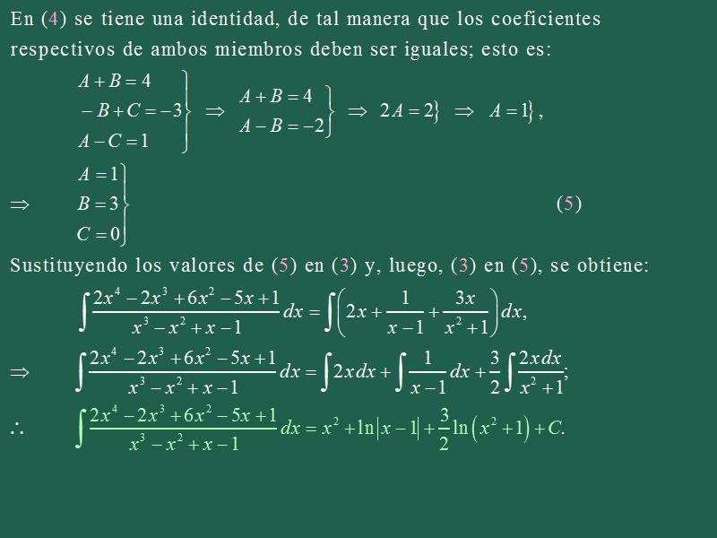 Cálculo21: Integral de una función que es un cociente de polinomios ...